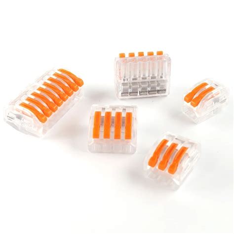 Mini Fast Wire Cable Connectors Spring Splicing Wiring Push In Terminal Block Spl 2 3