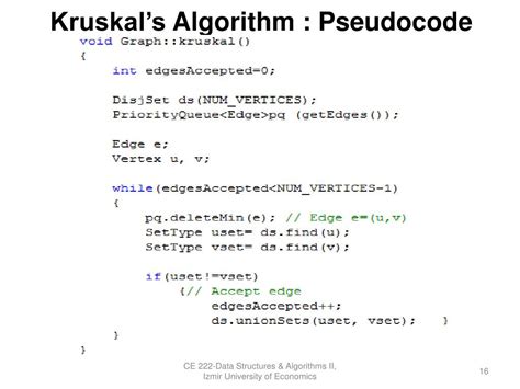 PPT WEEK 1 2 Graphs IV Minimum Spanning Tree Algorithms PowerPoint