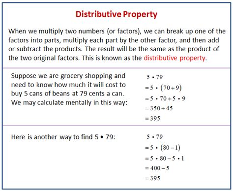 The Distributive Property