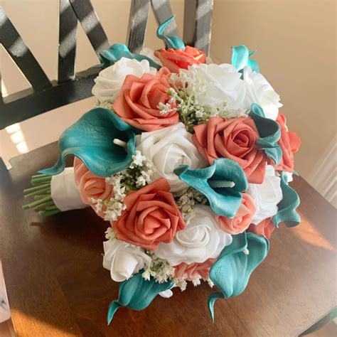 Coral Themed Wedding