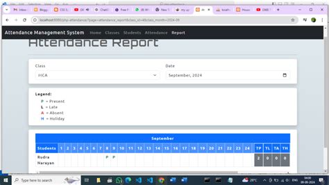 Download Simple Student Attendance Management System Project In Php