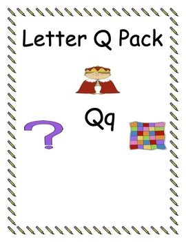 Letter Q Homework Worksheet Pack By Heavenly Creations By Robin Bradley