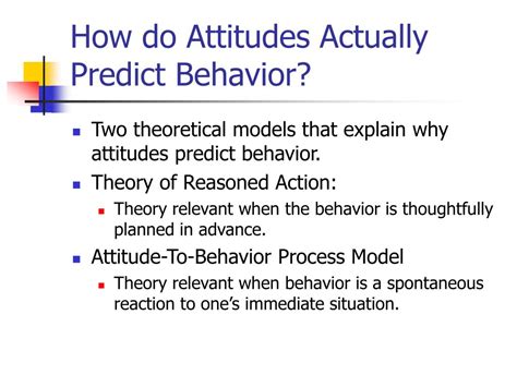 Ppt Attitudes And Behavior Powerpoint Presentation Free Download Id