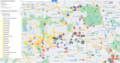 Best Hollywood Map Val Douroux