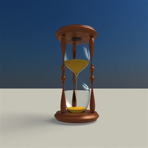 Hourglass Glass 3d Model Max Obj Fbx