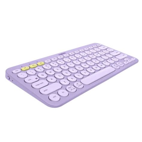 Phandco Pc Depot Logitech K380 Multi Device Bluetooth Wireless Keyboard Lavender Lemonade