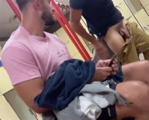 Peeking At Teammate S Huge Cock In The Locker Room SpyCamDude