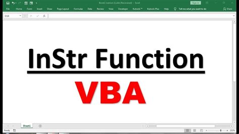Excel Vba Find Character In String From Right Youtube