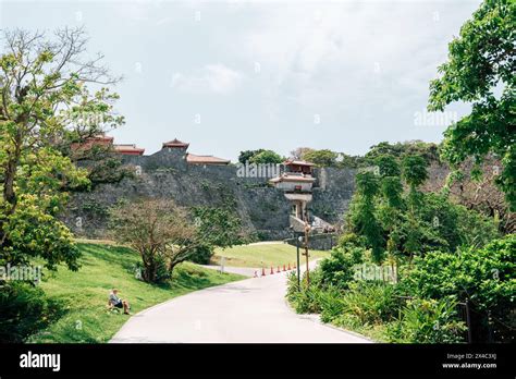 Summer Of Shurijo Castle In Naha Okinawa Japan Stock Photo Alamy