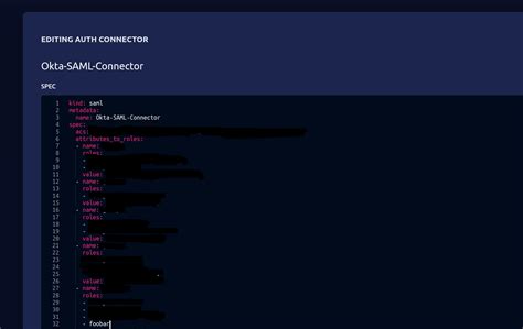 validate roles when sso connectors are created · issue 16160