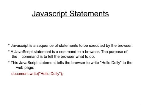 Javascript Ppt