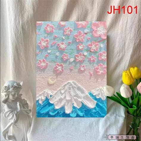 亭舖生活品︱肌理畫全套材料包20 30畫框︱油彩 奶油月牙灣 石英砂diy 數位油畫填充材質 手工填色裝飾畫 材料包 蝦皮購物