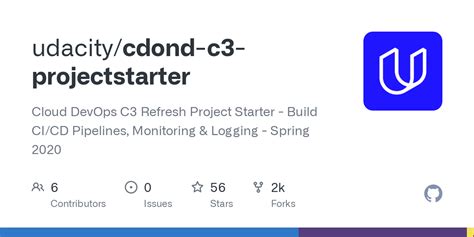 GitHub Udacity Cdond C3 Projectstarter Cloud DevOps C3 Refresh