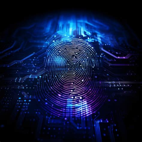 Premium Ai Image Artificial Intelligence Fingerprint Background Created With Generative Ai