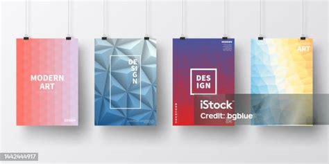 흰색 배경에 고립 된 다채로운 기하학적 디자인의 포스터 2차 도형에 대한 스톡 벡터 아트 및 기타 이미지 2차 도형 3차원 형태 광고 Istock