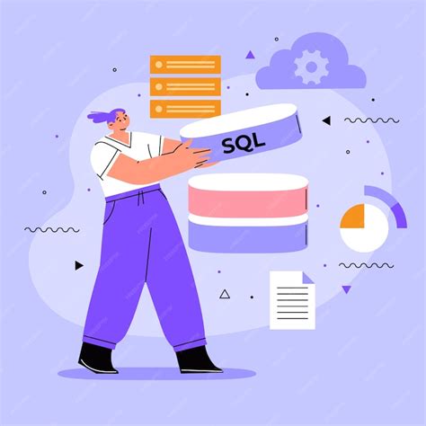 Premium Vector Creative Abstract Sql Illustration