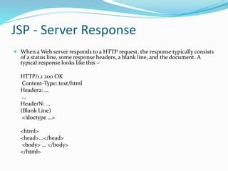 Jsp Server Response PPT