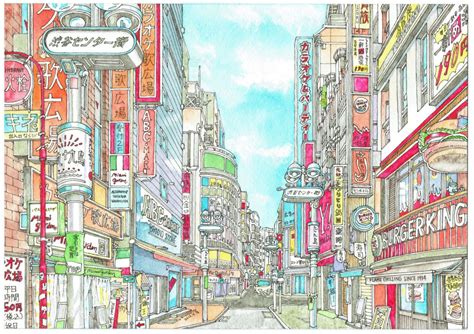 渋谷センター街 山口潔子アートワークス