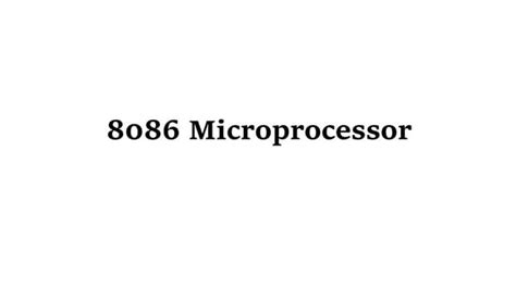 8086 Microprocessor Pipeline Architecture Pptx