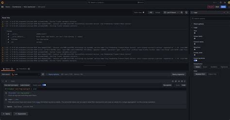 promtail output in json on grafana for var log syslog dashboards