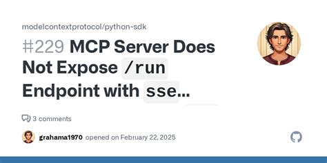 Mcp Server Does Not Expose Run Endpoint With Sse Transport