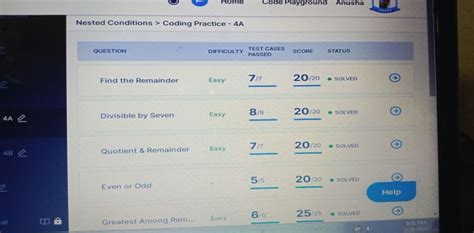 anusha pitla on linkedin hello guys i completed my today coding practice 4a 🎉
