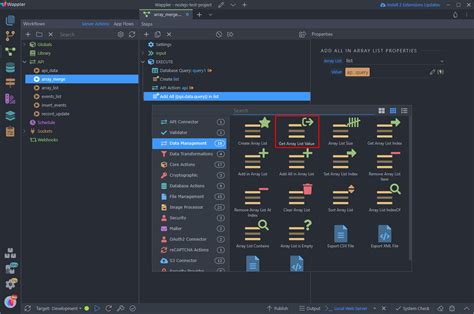 Wappler Documentation Working With Server Connect Array Lists