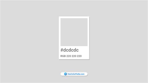 What Is The Color Of Gainsboro Hexcolorpedia
