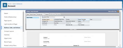 How To Customize Log A Call In Salesforce Lightning