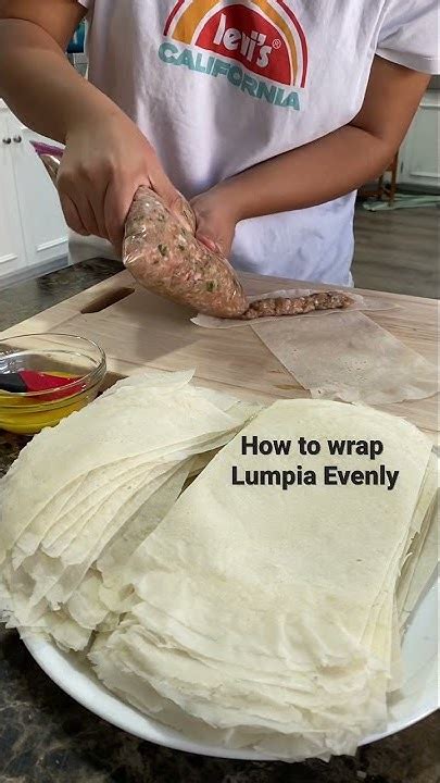 How To Wrap Lumpia Evenly Youtube