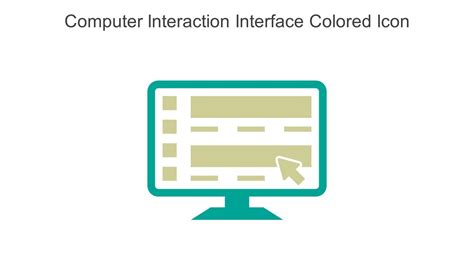 Computer Interaction Interface Colored Icon In Powerpoint Pptx Png And Editable Eps Format Ppt Slide