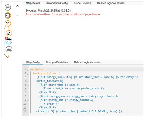 Error Undefinederror Str Object Has No Attribute Pv Estimate Configuration Home