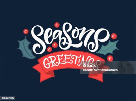 손 스케치 시즌 인사말 카드 배지 아이콘 타이포그래피 크리스마스 새해 인사말 카드 초대 템플릿 배너 포스터에 대한 문자 편지 인사말 벡터 Eps10 벡터에 대한 스톡 벡터