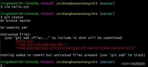 Git常用命令（git Bash Here版） Csdn博客