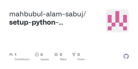 Github Mahbubul Alam Sabujsetup Python Environment On Windows 10 11