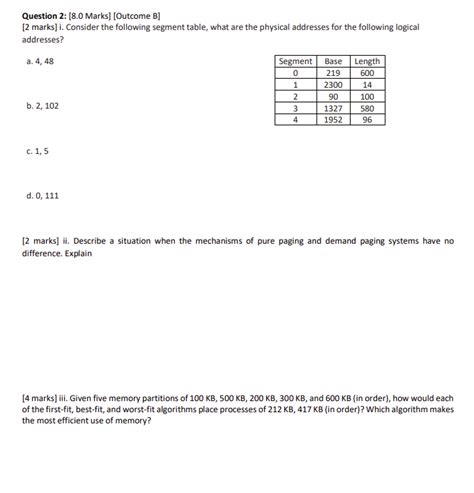 Solved Question 2 80 Marks Outcome B 2 Marks I