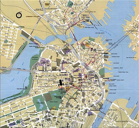 Exploring Boston On The Map A Guide To The Historic City