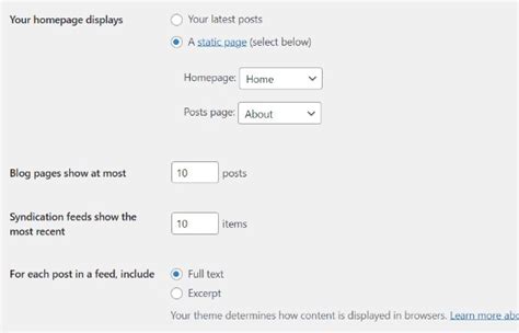 wordpress dynamic front page
