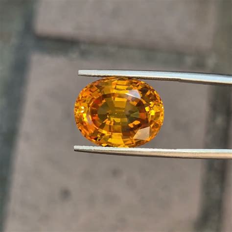 오렌지사파이어베릴륨 처리되지않은 천연오렌지사파이어163ct ♡ 최상급스톤♡orangesapphire Sapphire