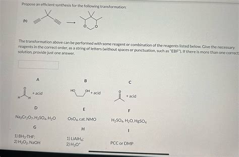 Solved Propose An Efficient Synthesis For The Following Transformation H Course Hero