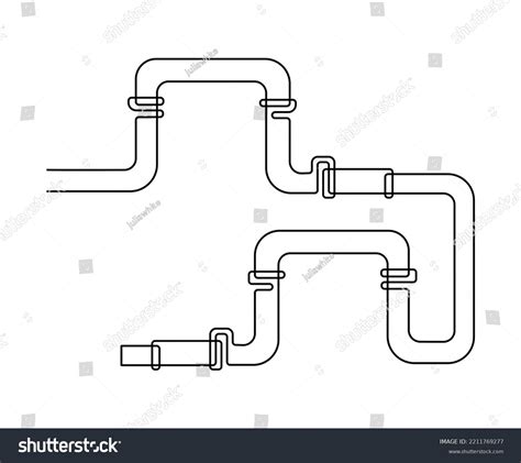 Large Metal Pipe Gas Pipeline Oil Stock Illustration 2211769277 Shutterstock
