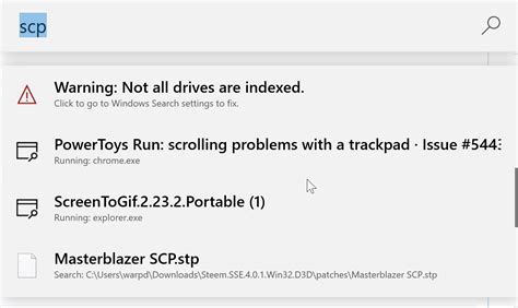 PowerToys Run Scrolling Problems With A Trackpad Issue Microsoft PowerToys GitHub