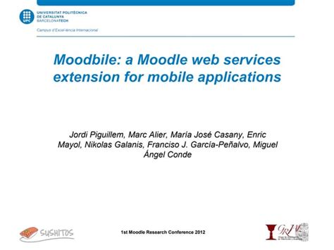 Moodbile A Moodle Web Services Extension And Mobile Apps Ppt