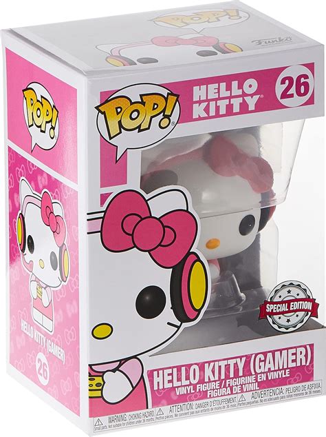 Amazon Com Funko Pop Hello Kitty Gamer 26 Game Stop Exclusive Toys Games