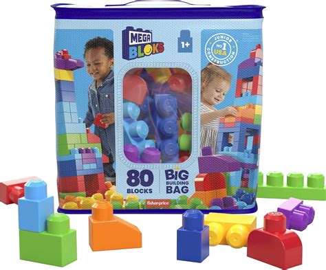 Mega Bloks Big Building Bag Building Set With 80 Big And Colorful