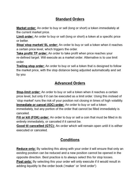 Order Types Pdf