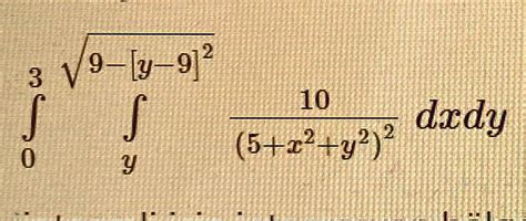 Solved Draw The Integration Region For The Integral Given In Cartesian