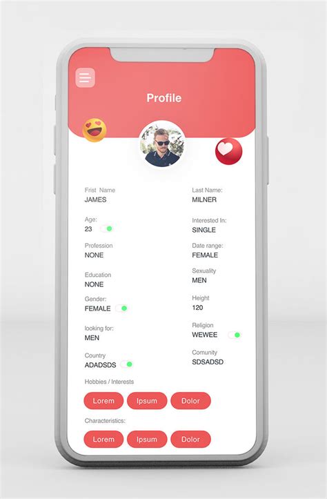 Destine Dating App Ui Template Adobe Xd Mobile Ui Kit