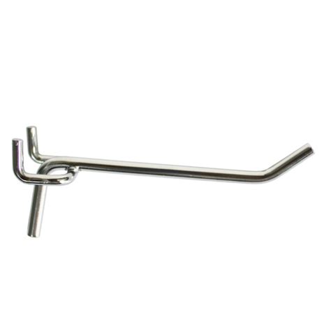 Гачок торговий одинарний для перфорованої стінки (Хром) 100 мм – фото ...