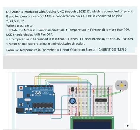 Solved DC Motor Is Interfaced With Arduino UNO Through L D Chegg